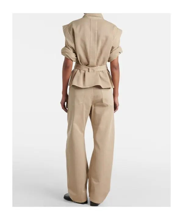 LEMAIRE Belted Cotton Twill Denim Vest