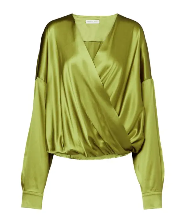 Dries Van Noten Long Sleeve Top - Green