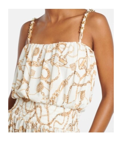 Balmain Chain Printed Jumpsuit