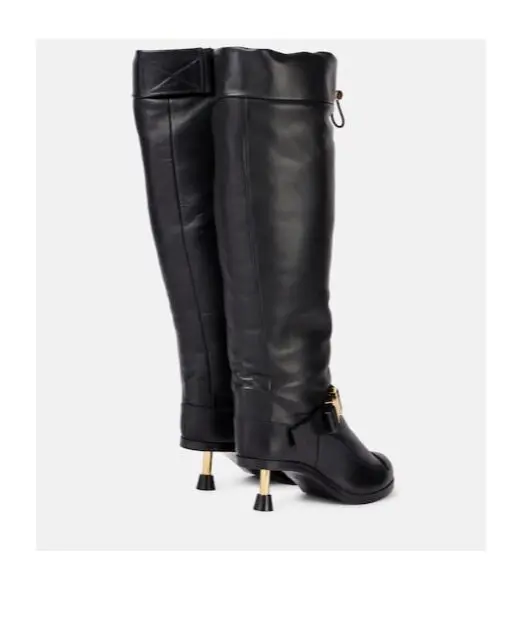 Sacai Leather Knee-high Boots