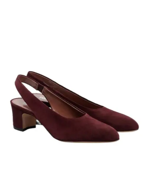 Paris Texas Lavinia 50 Suede Slingback Pumps - Brown