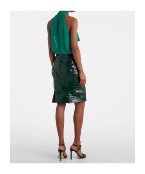 TOM FORD Croc-effect Leather Miniskirt