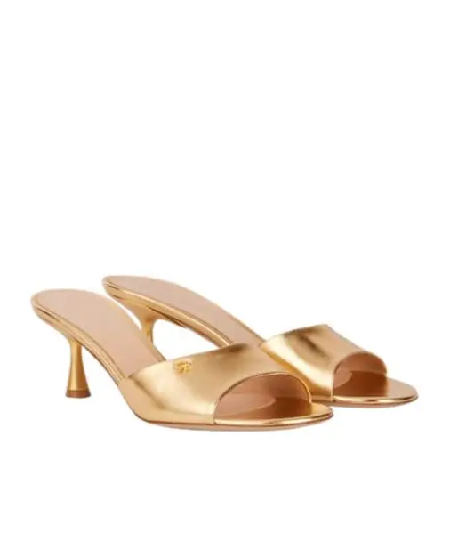 GIANVITO ROSSI Stylish Minimalist Mules - Nude