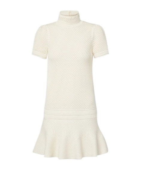 TOM FORD Knitted Cotton Minidress - White