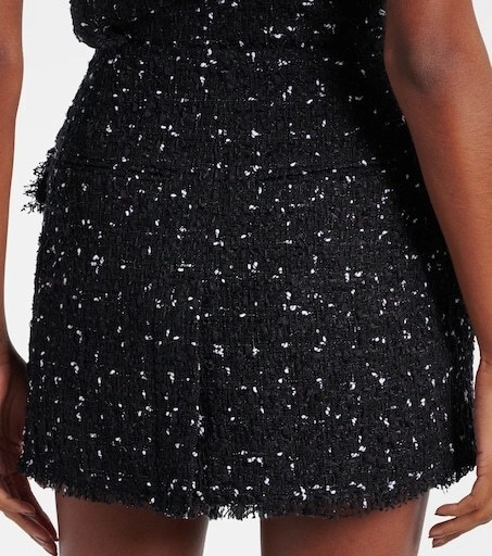 Balmain Polka-dot Tweed Miniskirt