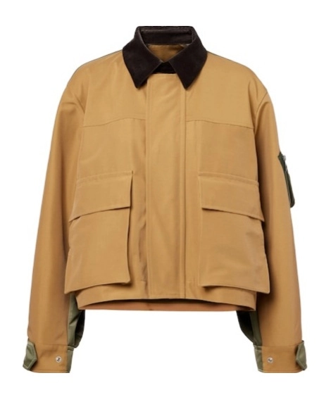 Sacai Cotton-blend Twill Blouson - Nude