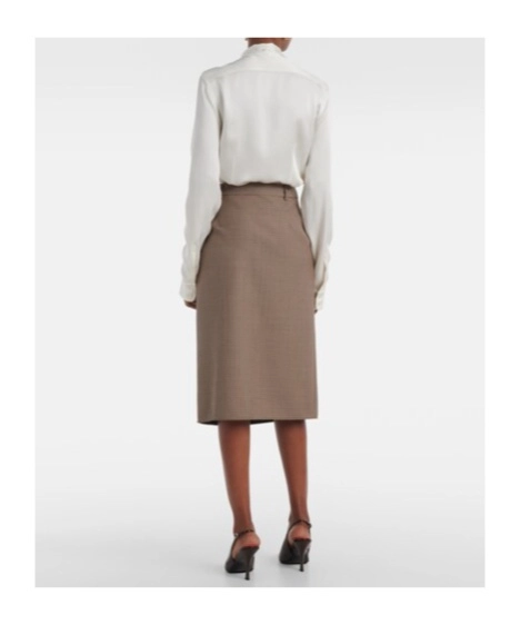 Stella McCartney Houndstooth Wool Pencil Skirt