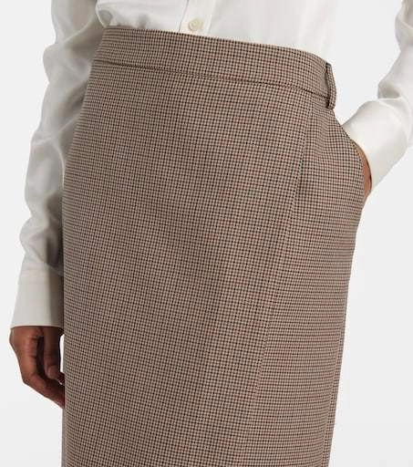 Stella McCartney Houndstooth Wool Pencil Skirt