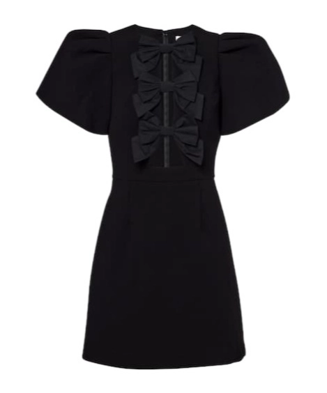 Rebecca Vallance Kaylee Bow-detail Minidress - Black