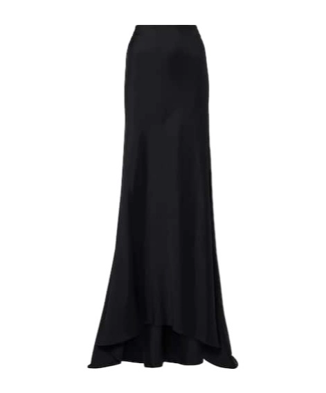 Plan C High-rise Maxi Skirt - Black