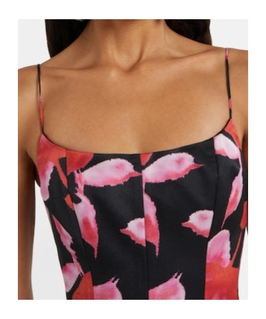 Blumarine Printed Satin Minidress