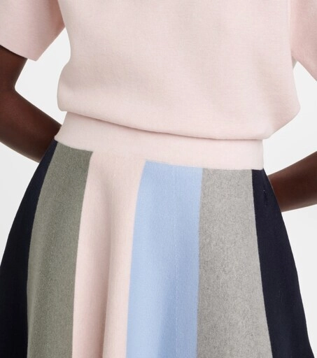 J.W.ANDERSON Color-block Knit A-line Mini Skirt