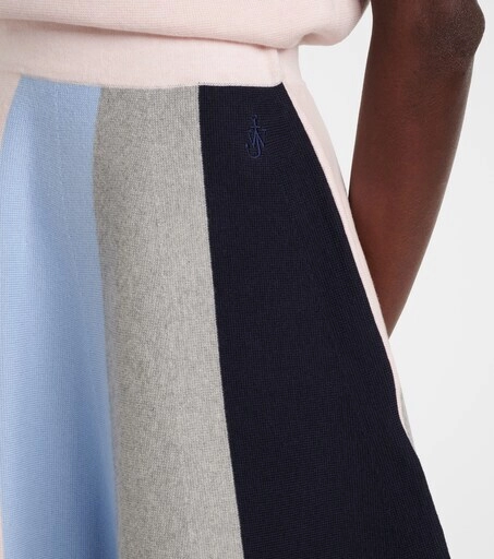 J.W.ANDERSON Color-block Knit A-line Mini Skirt