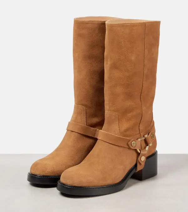 Chloé Round-toe Ankle Boots