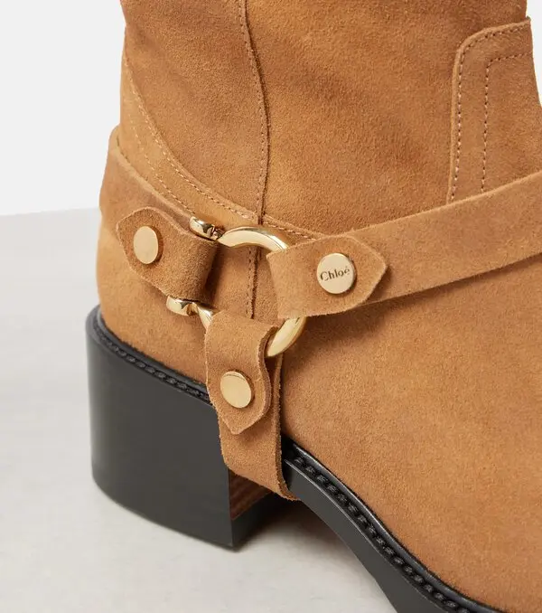 Chloé Round-toe Ankle Boots