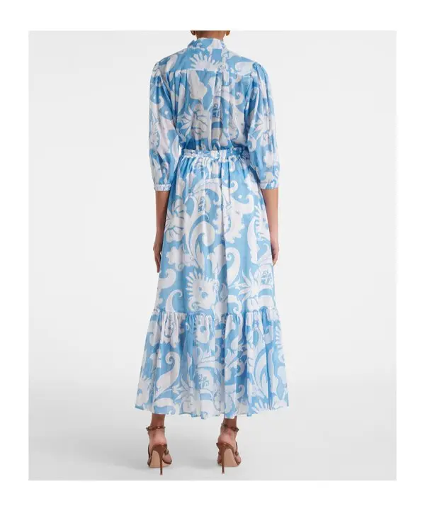 Etro Printed Pattern Midi Skirt