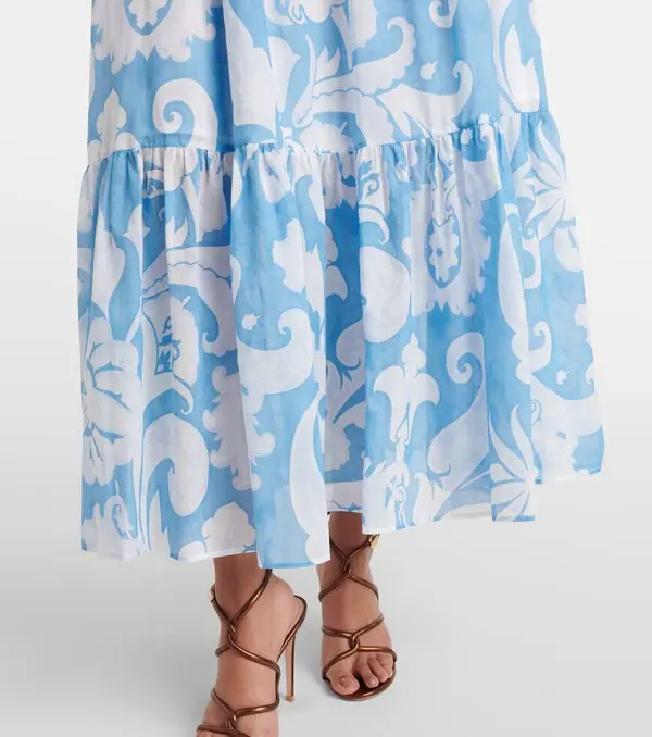 Etro Printed Pattern Midi Skirt
