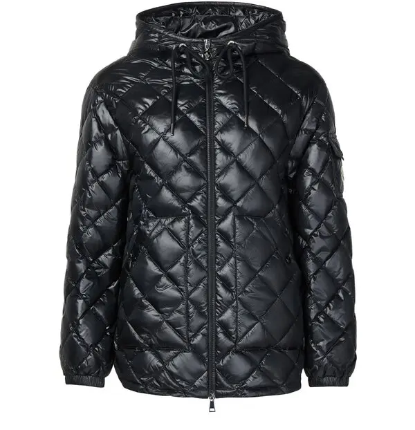 Moncler Short Quilted Hooded Down Jacket