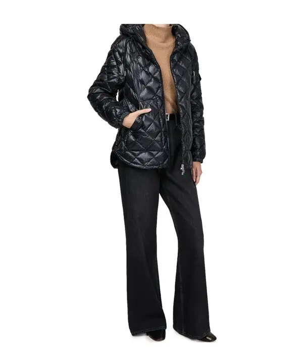 Moncler Short Quilted Hooded Down Jacket