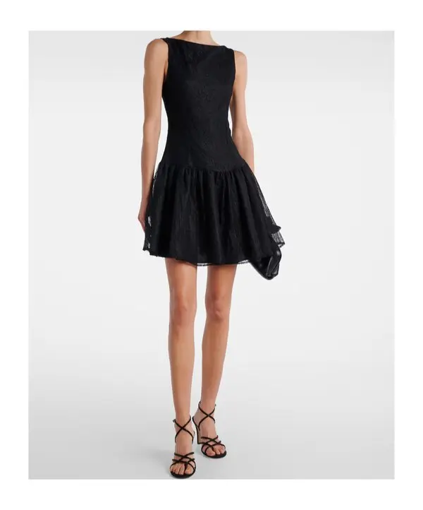Nina Ricci Bow-detail Lace Minidress