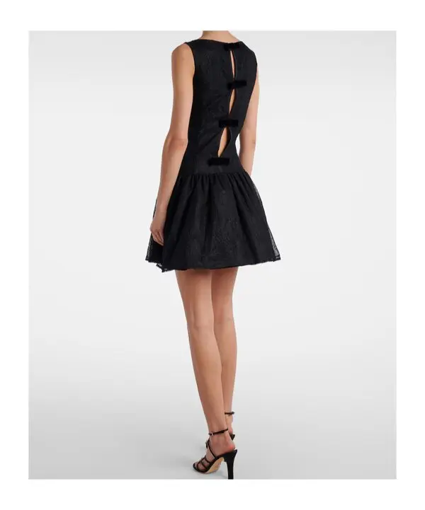Nina Ricci Bow-detail Lace Minidress