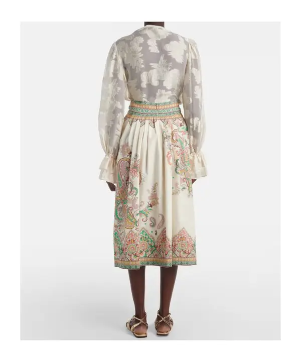 Etro Printed Midi Skirt