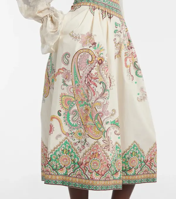 Etro Printed Midi Skirt