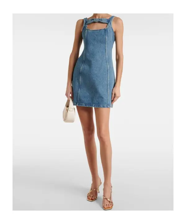 Nina Ricci Bow-detail Denim Minidress