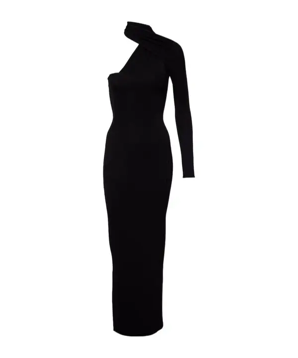 COURREGES One-shoulder Crepe Dress