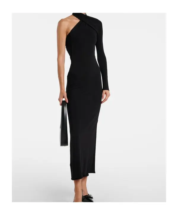 COURREGES One-shoulder Crepe Dress