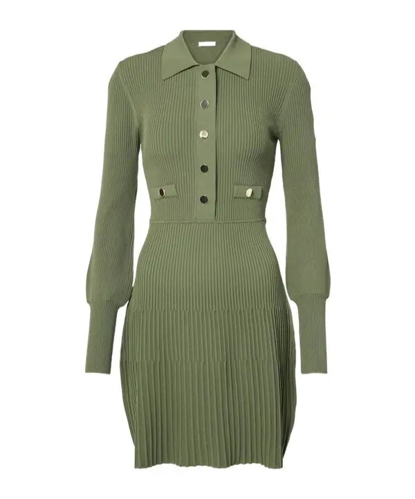 Veronica Beard Lauper Ribbed-knit Sweater Dress