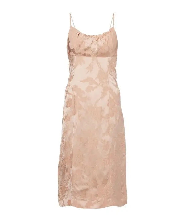 Dries Van Noten Dirios Floral Jacquard Gown - Nude