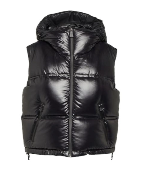 Aztech Mountain Snowbird Cropped Down Vest - Black