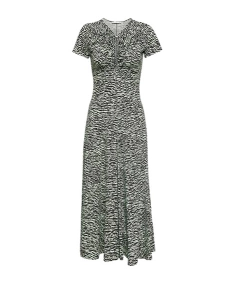 Proenza Schouler White Label Zebra-print Keyhole Maxi Dress - Gray