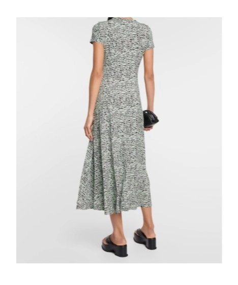 Proenza Schouler Zebra-print Keyhole Maxi Dress