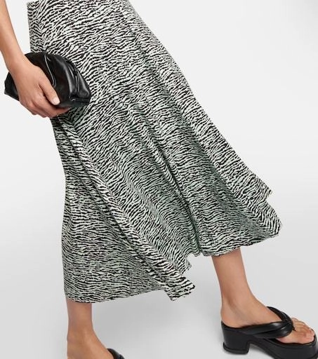 Proenza Schouler Zebra-print Keyhole Maxi Dress
