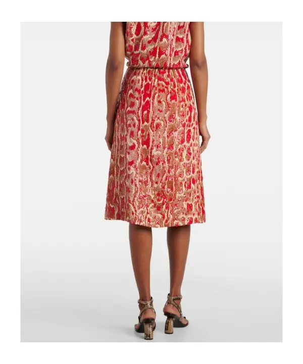 Dries Van Noten Shera Sequined Midi Skirt