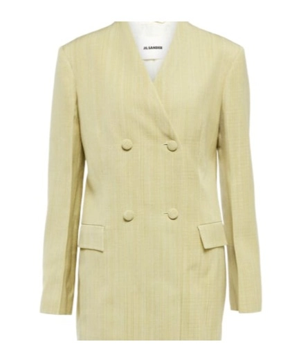 JIL SANDER Double-breasted Blazer - Nude