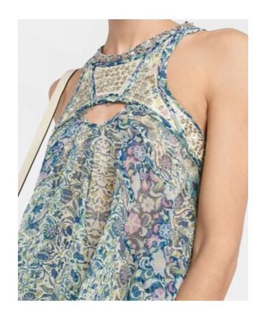 Isabel Marant Étoile Onyle Printed Silk Chiffon Top