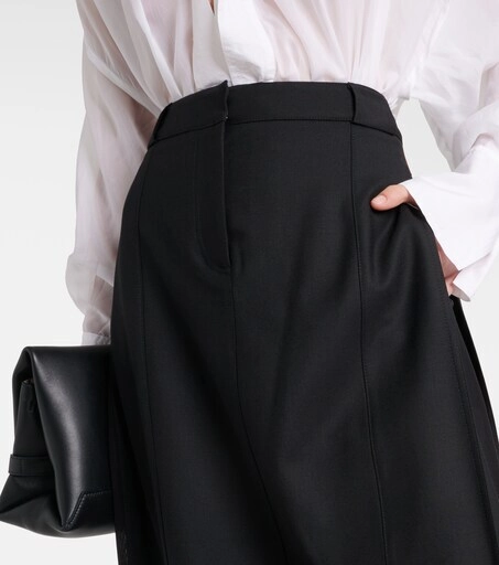 Victoria Beckham Wool-blend Maxi Skirt