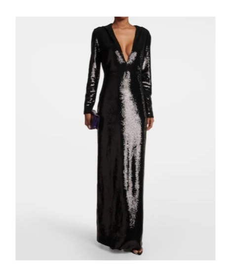 TOM FORD Sequin-embellished Hooded Gown