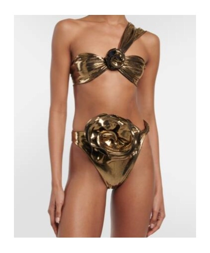 Magda Butrym Corsage High-rise Bikini Bottoms