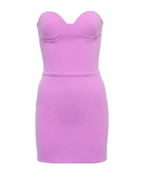 Alex Perry Strapless Mini Dress - Purple