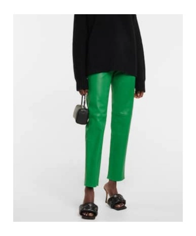 Stouls High-rise Leather Pants