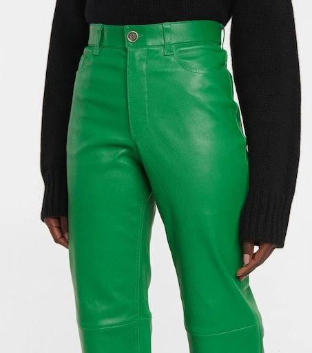Stouls High-rise Leather Pants