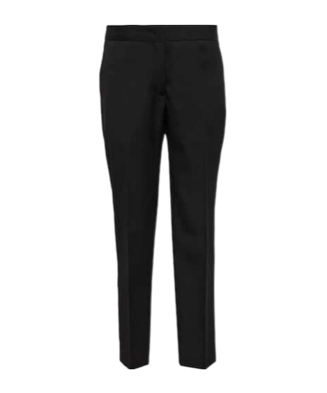 JIL SANDER Tailored Straight Wool Pants - Black