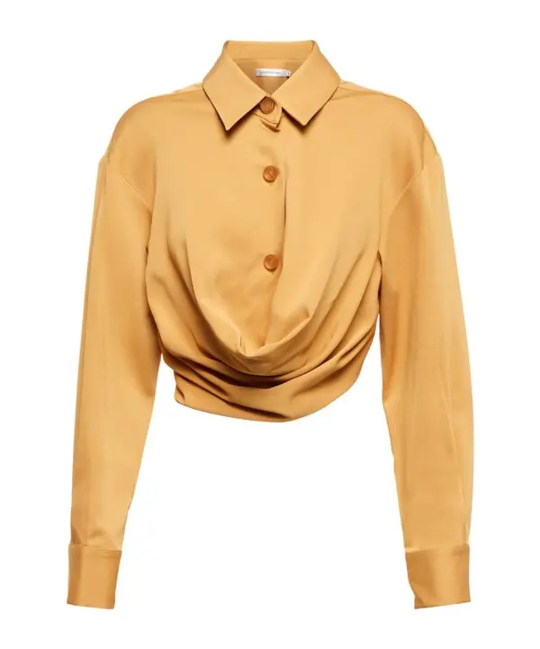 Christopher Esber Draped Shirt - Yellow