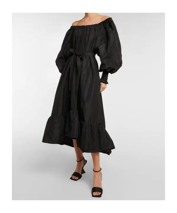 PATOU Off-the-shoulder Long-sleeved Dress