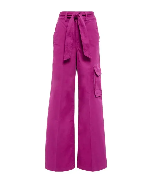 Veronica Beard Belissa Cotton Cargo Pants - Pink