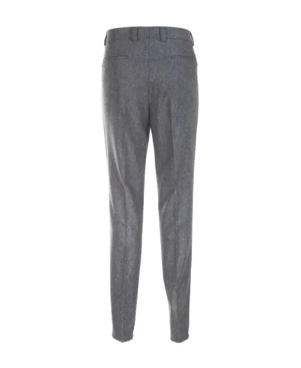 Brunello Cucinelli Freshly Cut Wool Flannel Trousers